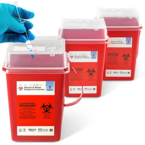 Sharps Container, Sharps Containers for Home Use, Needle Disposal Cont ...