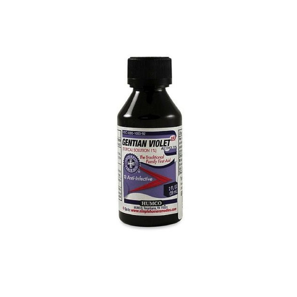 Humco K967380 Gentian Violet (TOPICAL SOLUTION 1%) 2 FL OZ, Pack of 1 ...