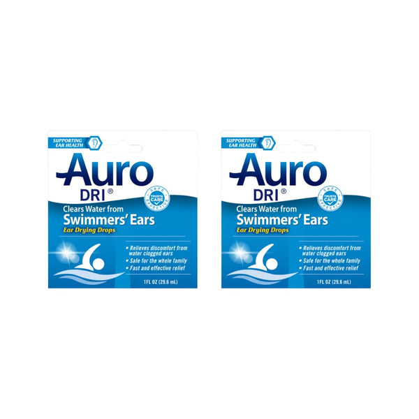 Auro Dri Swimmer's Ear Drying Drops, Fast Relief, 1 fl oz. (Pack of 2 ...