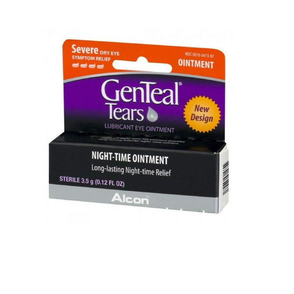 GenTeal Tears Lubricant Eye Ointment, Night-Time Ointment, 0.12 Fl Oz ...