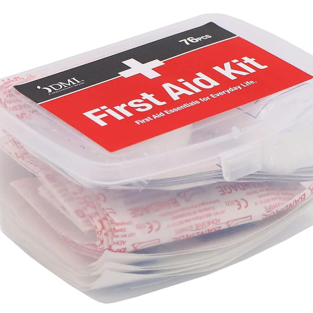 DMI 76-Piece First-Aid Kit, All-Purpose Use for Minor Cuts and Scrapes ...