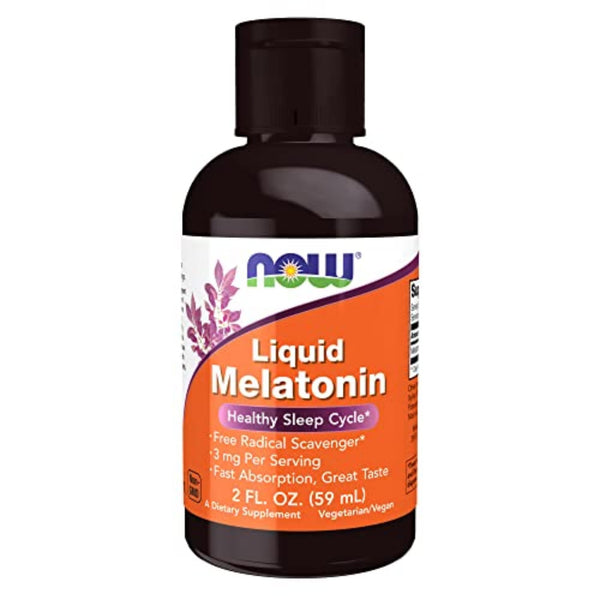 NOW Foods Supplements, Liquid Melatonin, 3 mg Per Serving, Fast Absorb ...