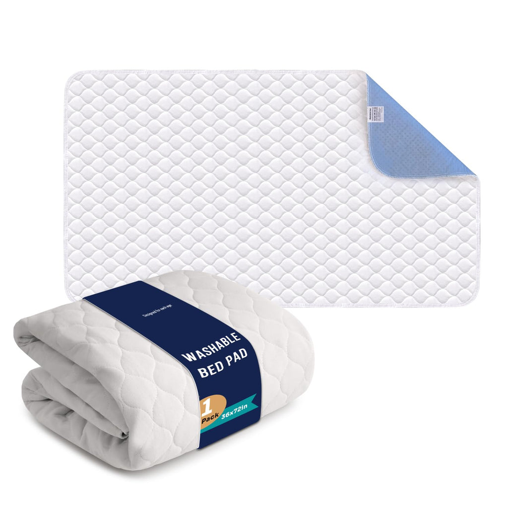 Bed Pads Washable Waterproof, 36x72 (Pack of 1), Incontinence Bed Pads ...