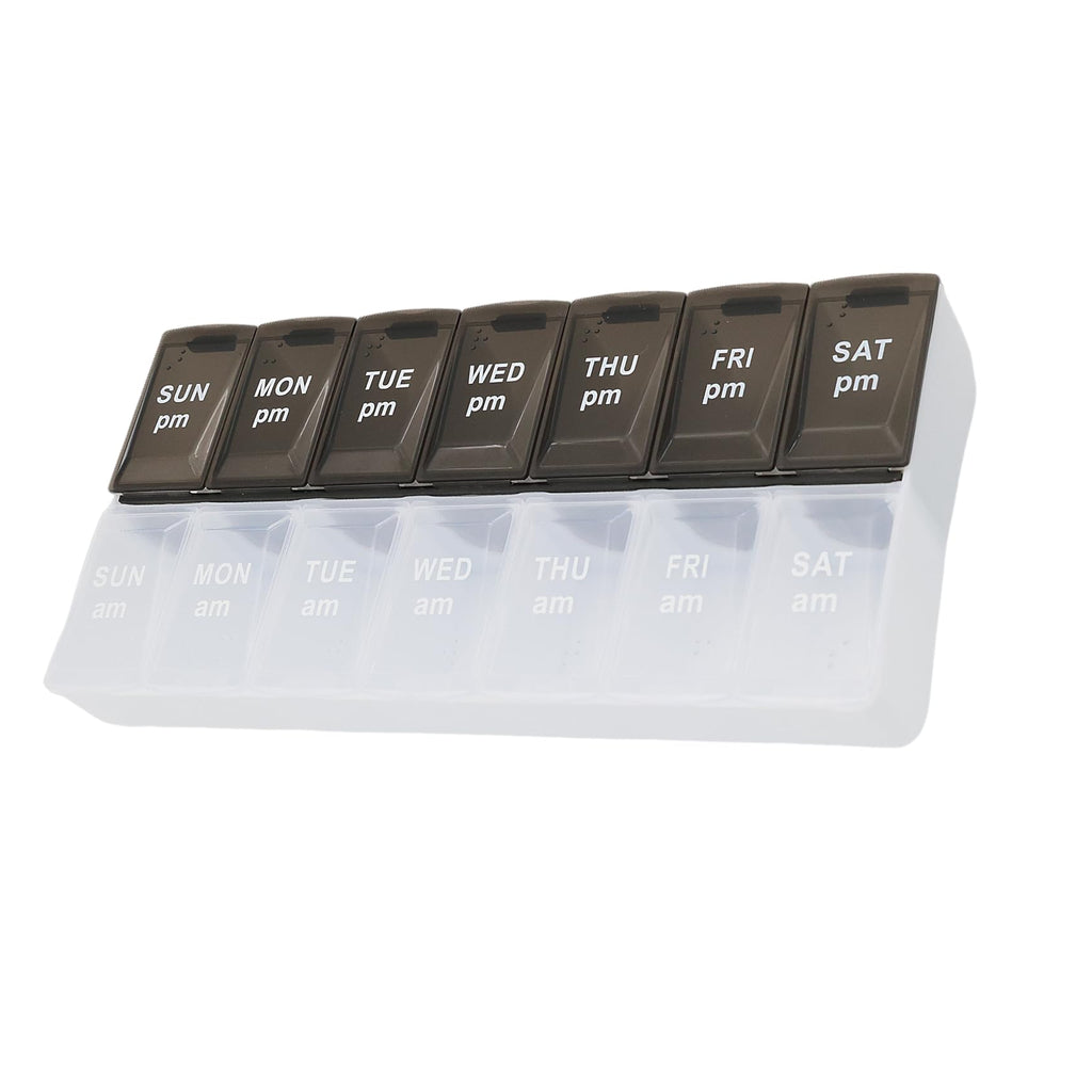 7 Day Weekly Pill AM PM Organizer, ShysTech Large Pill Case Pill Box f ...