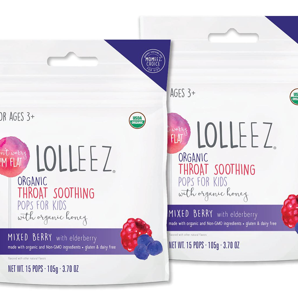 Lolleez Organic Lollipops for Sore Throat Relief - Perfect for Soothin ...