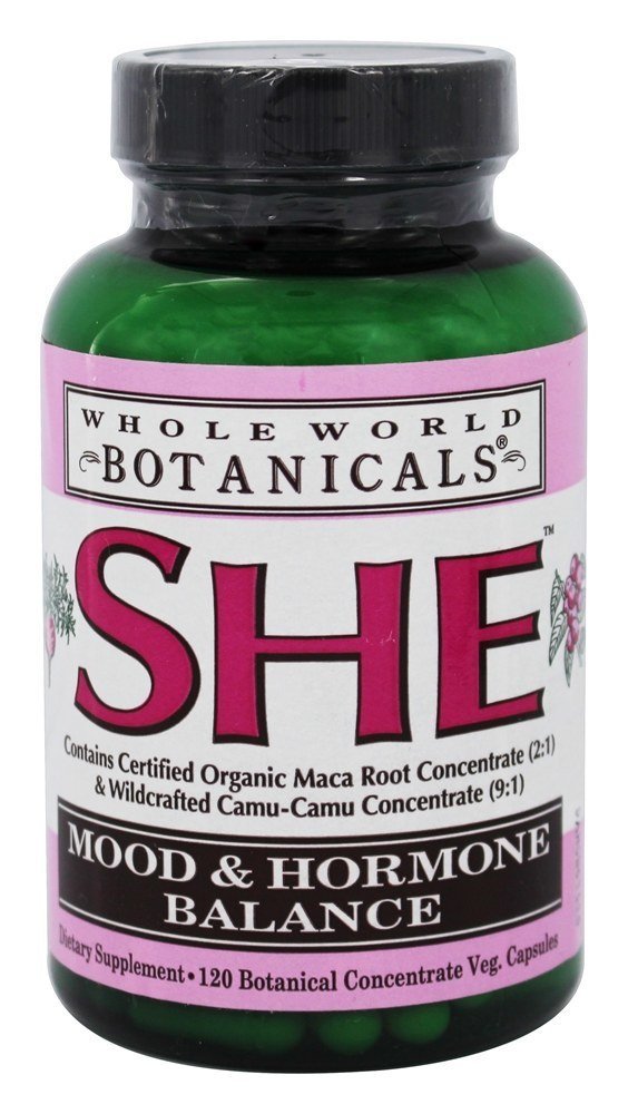 Whole World Botanicals She Mood & Hormone Support, 120 Veg Caps ...