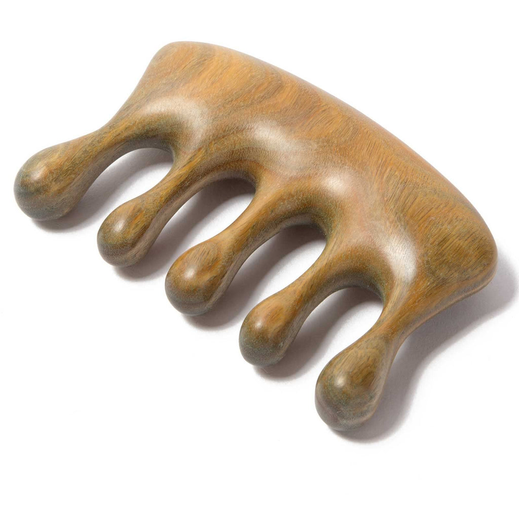 Moreinday Massage Comb Scalp Massage Comb Green Sandalwood Head Massag ...