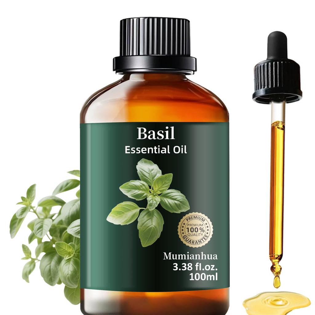 Mumianhua Basil Essential Oil 100% Pure Therapeutic Grade Natural Basi ...