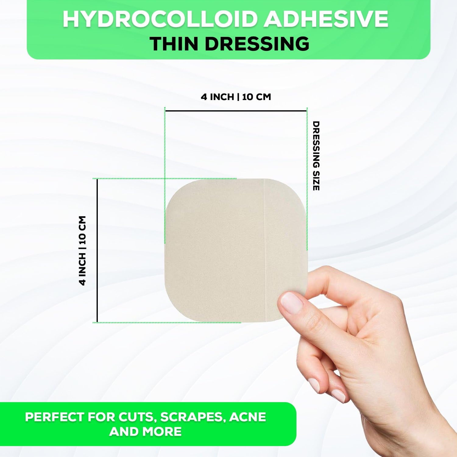 MedVance TM Hydrocolloid - Hydrocolloid Adhesive Thin Dressing, 4x4, B ...