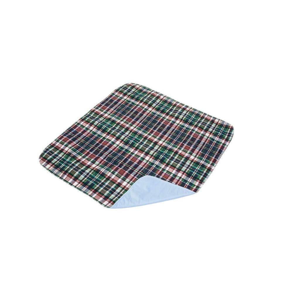 Essential Medical Supply Quik-Sorb Reusable Underpad 34 x36 Plaid - 1 ...