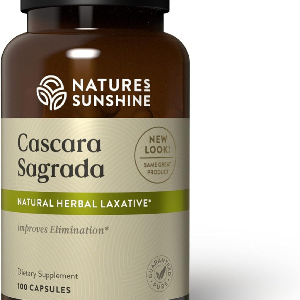 Natures Sunshine Cascara Sagrada Capsules - Promotes Intestinal Suppor ...