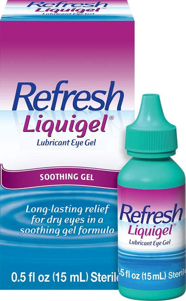 Refresh Liquigel Lubricant Eye Drops Soothing Gel - 0.5 fl oz, Pack of ...