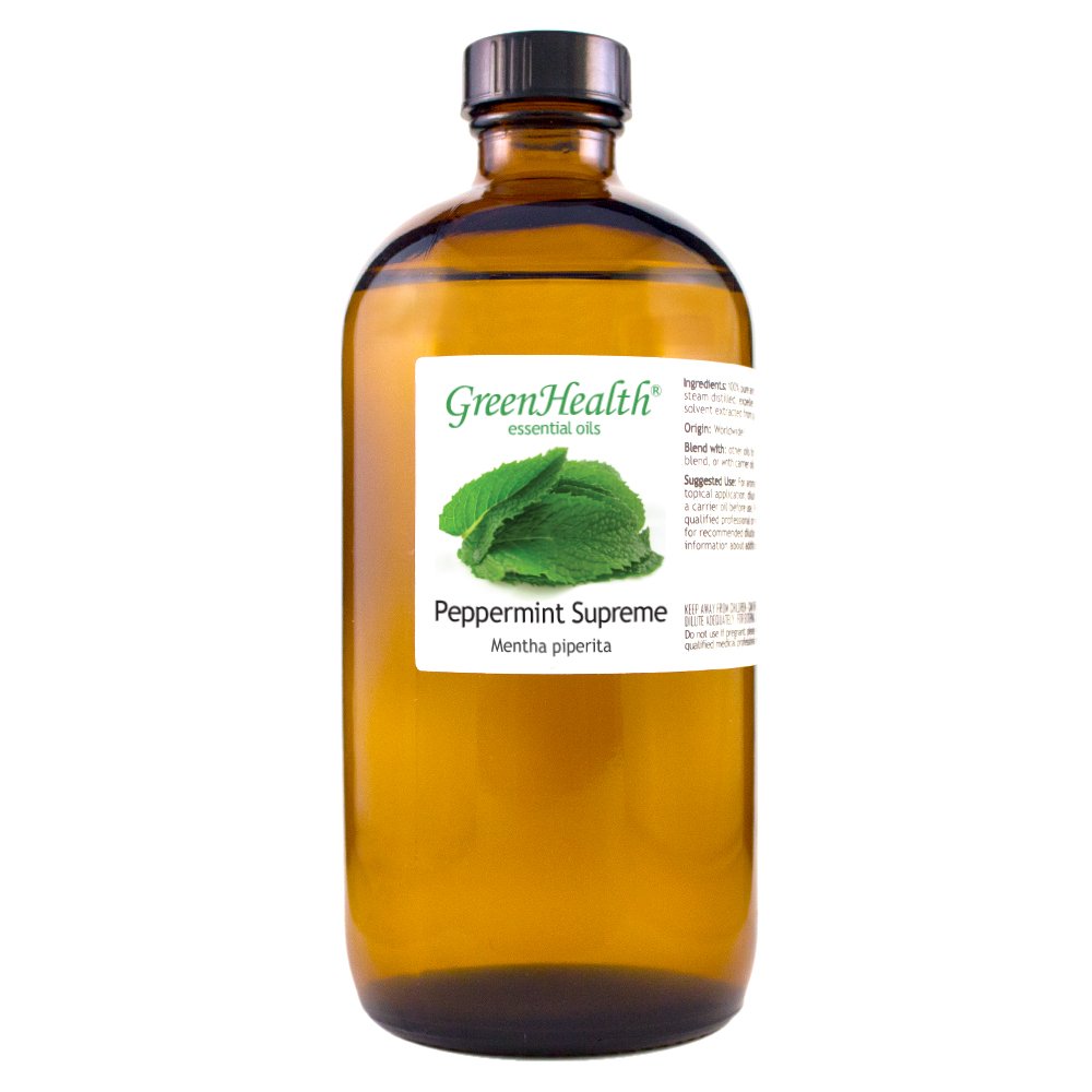 Peppermint Essential Oil (Mentha Piperita) - 16 fl oz (473 ml) Amber G ...