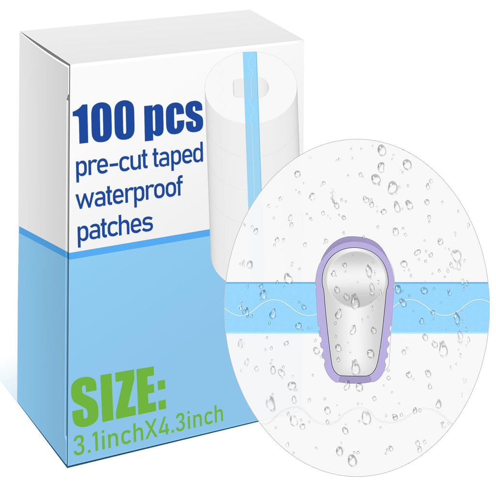 100 Pieces Shower Waterproof Patch Transparent Waterproof Adhesive Pat ...