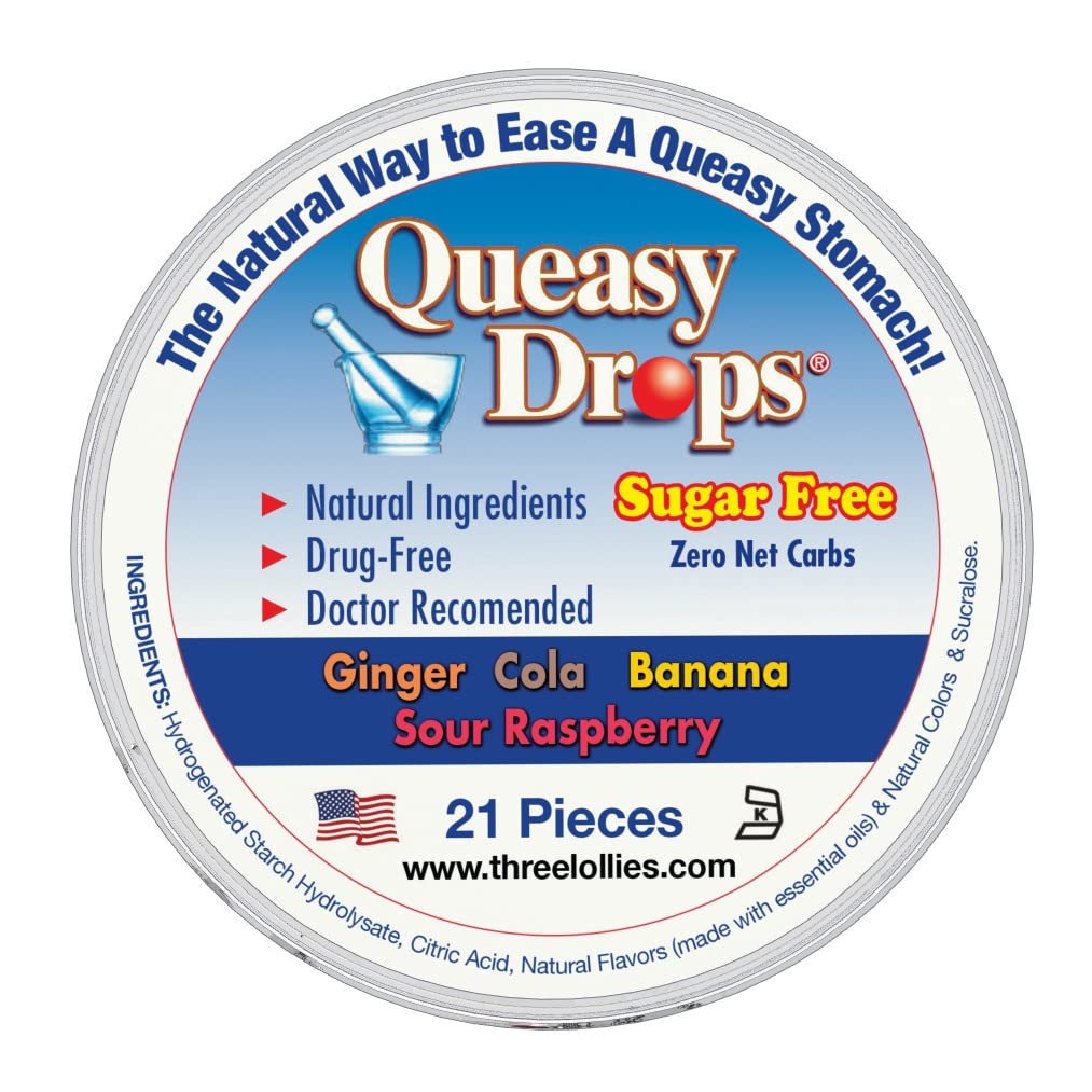Queasy Drops Sugar Free | 21 Drops | Nausea (Chemo, Motion Sickness et ...