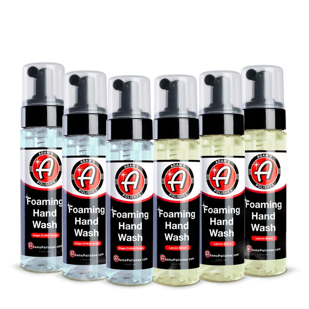 Adams Polishes Foaming Hand Wash 6oz (6 pack) - Alcohol Free USA Made ...