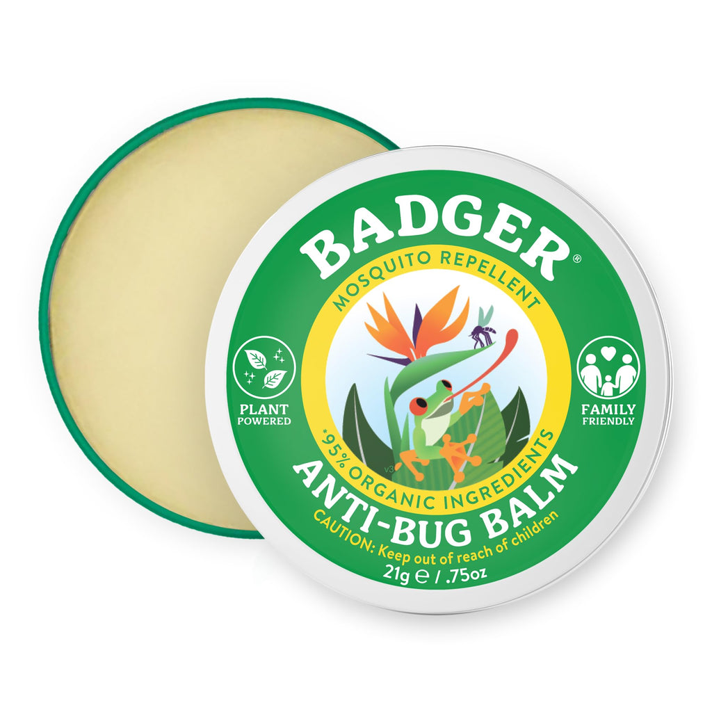 Badger Bug Repellent Tin, Organic Deet-Free Mosquito Repellent with Ci ...