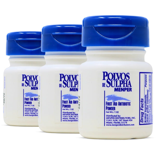 Polvos de Sulpha Antibiotic First Aid Powder. for Minor Cuts, Scrapes ...