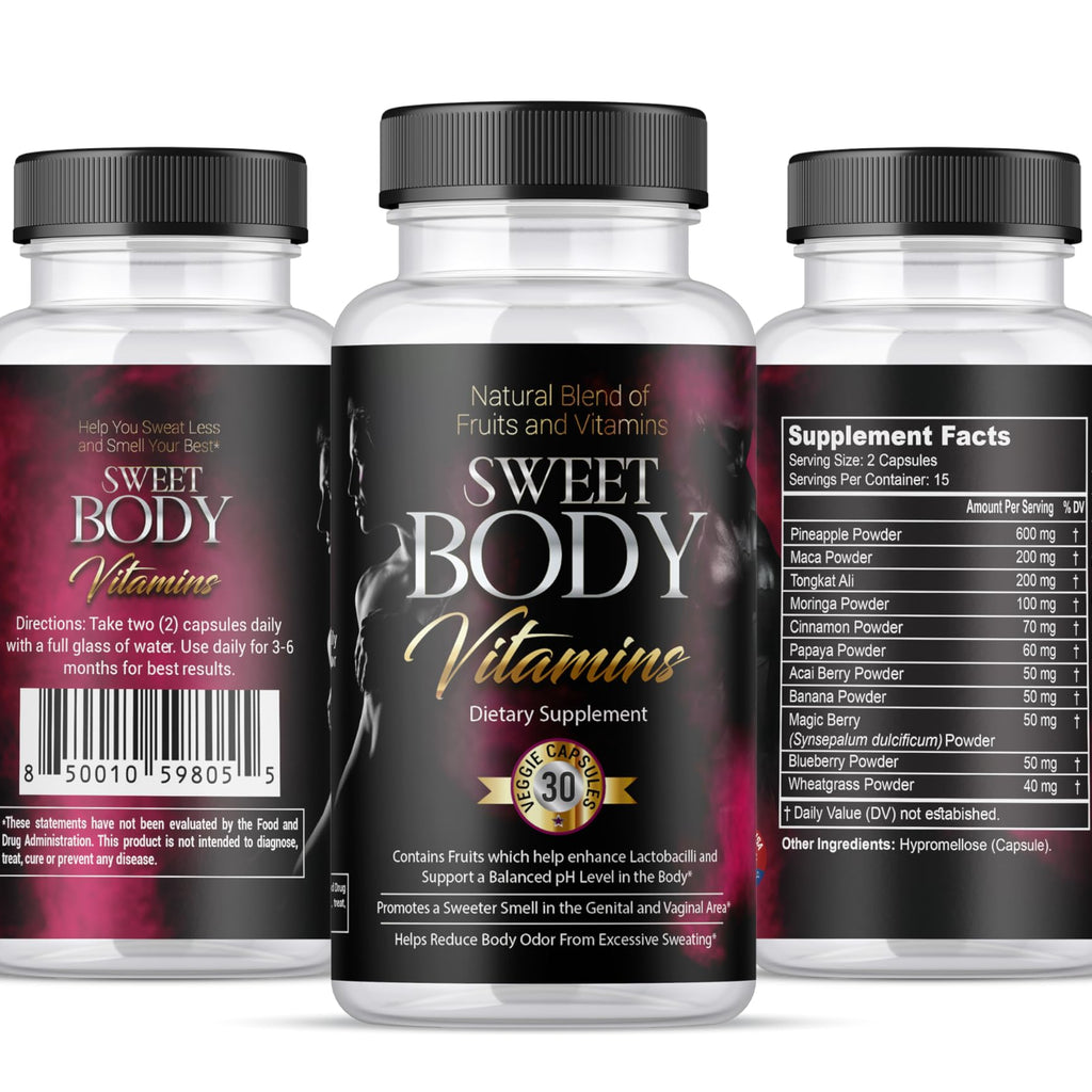 SweetBody Vitamins - Eliminates Body Odor and Reduces Sweating by Prom ...