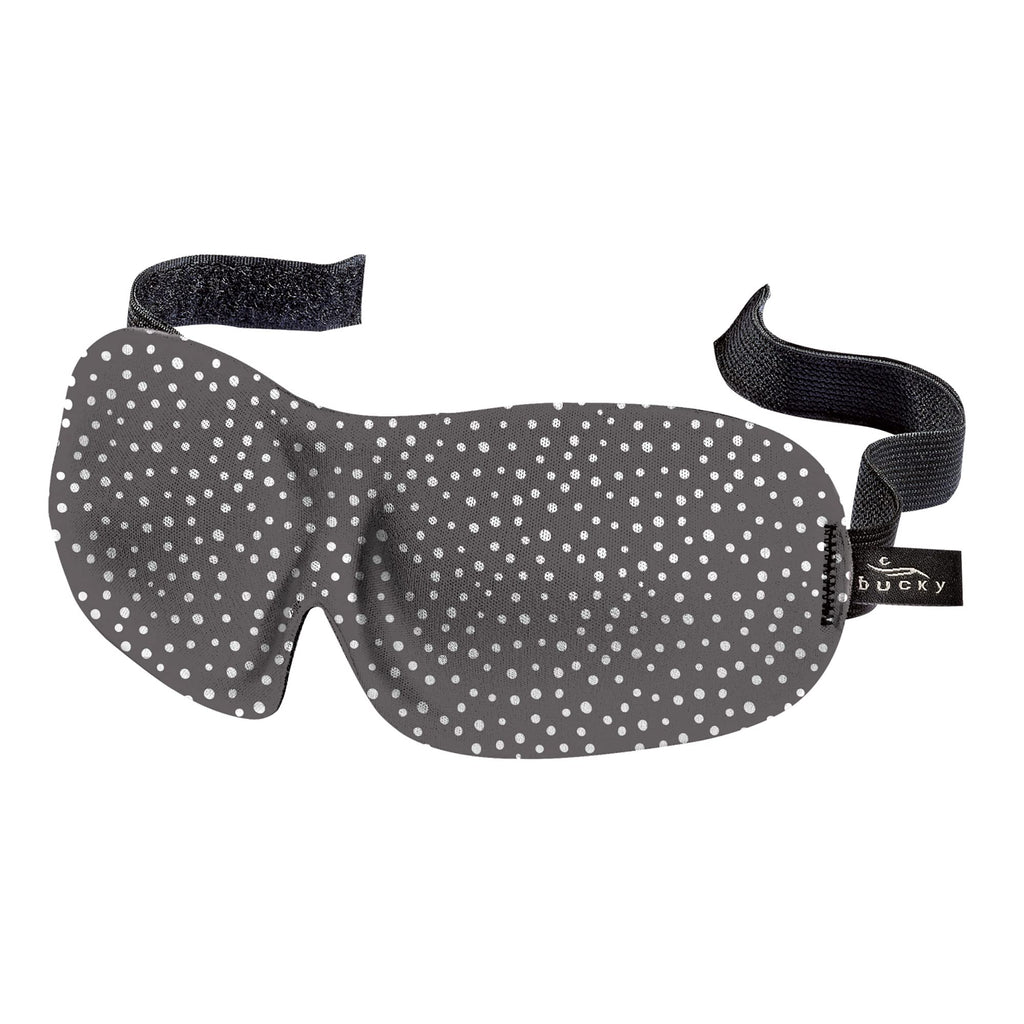 Bucky 40 Blinks No Pressure Eye Mask for Travel & Sleep, Granite Dots ...