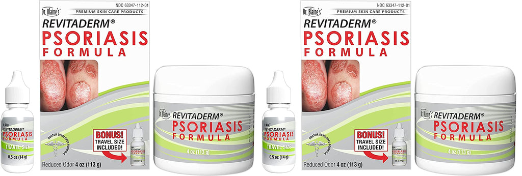 Dr. Blaines REVITADERM Psoriasis Formula - Topical Cream with Coal Tar ...