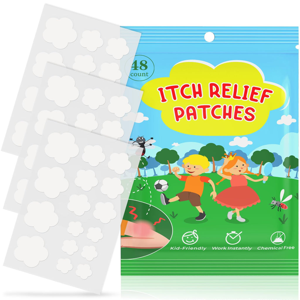 Kids Itch Relief Patches - 48 Pcs, EZ Relief for Bug Bites, Reduces Sw ...