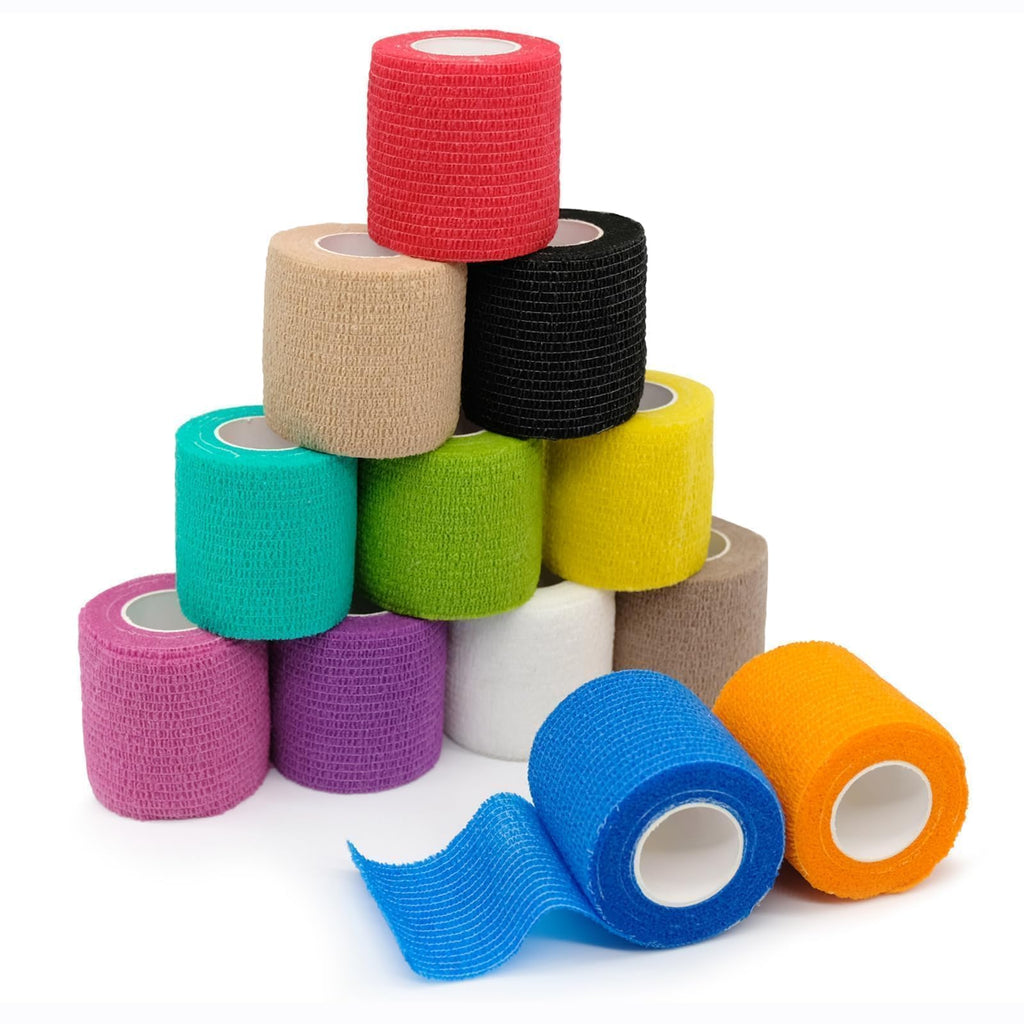FriCARE Self Adhesive Bandage Wrap, Medical Tape in First Aid Kit, Coh ...