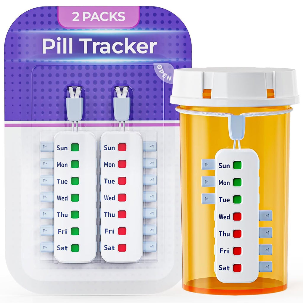 FEATY Pill Reminder for Meds Bottles, Arthritis-Friendly Pill Tracker ...
