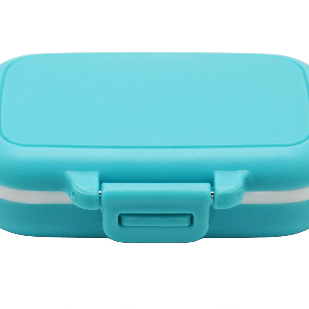 Meta-U Small Pill Box Supplement Case for Pocket or Purse - 3 Removabl ...