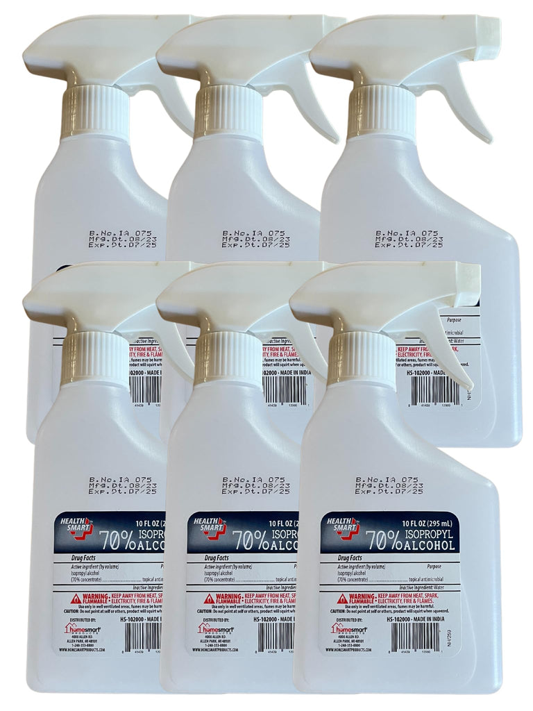 Generic Isopropyl Alcohol 70% Antiseptic and Cleaner (6 10oz Bottles ...