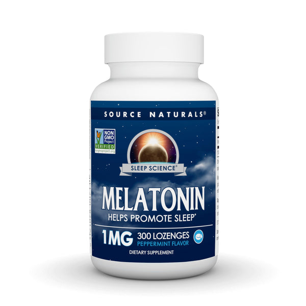 Source Naturals Melatonin Helps Promote Sleep* 1 mg - 300 Peppermint F ...