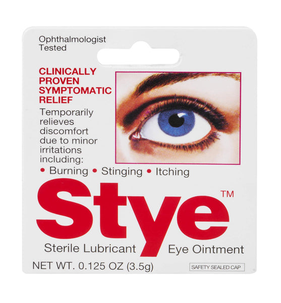 Stye Sterile Lubricant Eye Ointment, Ophthalmologist Tested, 0.125 oun ...