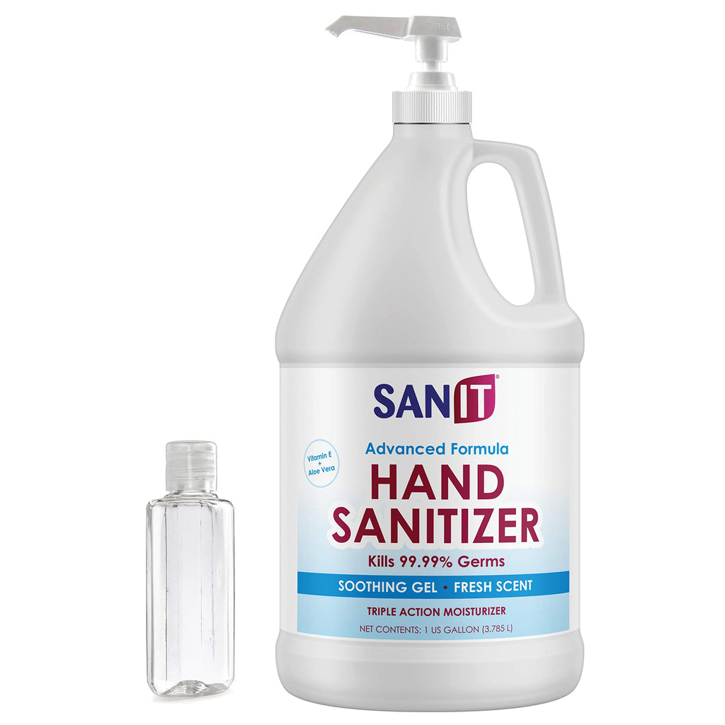 Sanit Moisturizing Hand Sanitizer Gel 70% Alcohol - Kills 99.99% Germs ...