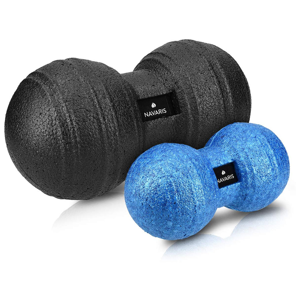 Navaris 2X Peanut Duo Ball - in 2 Sizes Duo Ball Fascia Ball Set - Tri ...