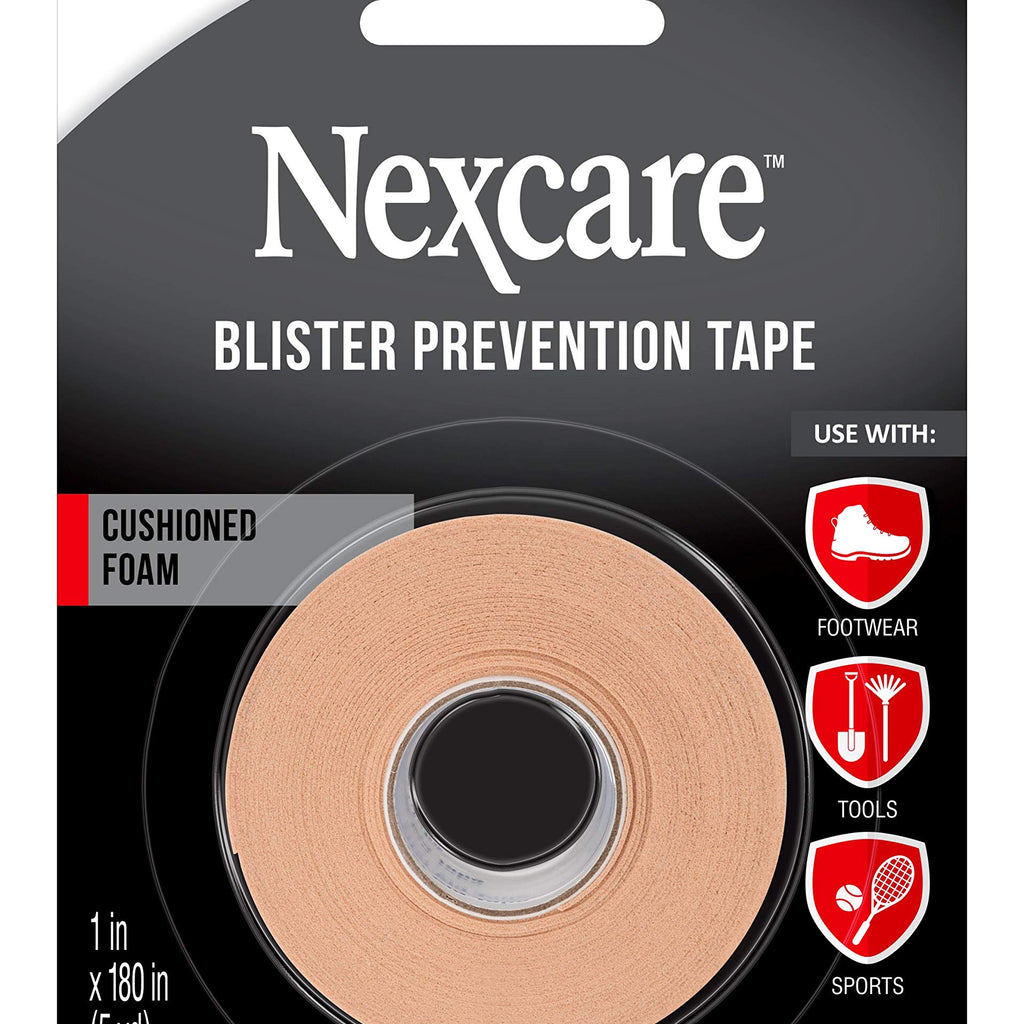 Nexcare Blister Prevention Tape, Waterproof Foam Medical Tape, Sticks ...