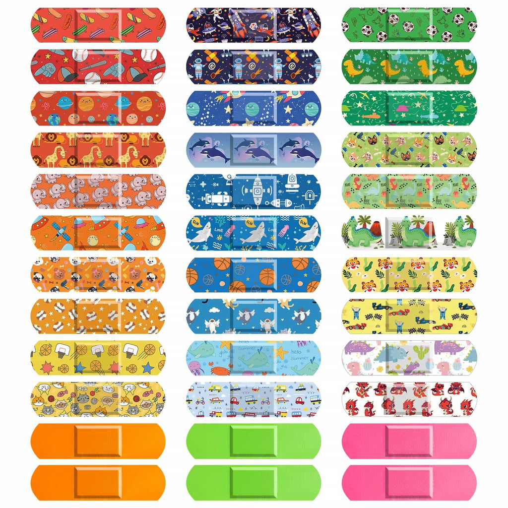 Sublaga 33 Style Kids Cartoon Bandages 300 Pcs Cute Bandages Adhesive ...