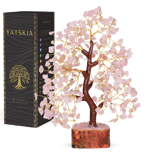 Rose Quarts - Rose Quartz Tree, Crystal Tree of Life, Good Luck Stones ...
