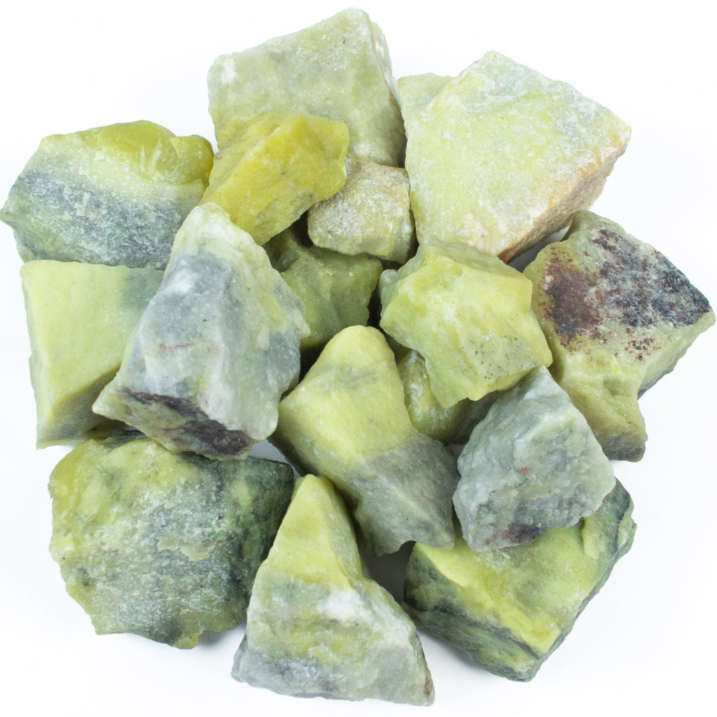 Crocon 1LB Serpentine Rough Bulk Natural Stone Raw Gemstone Tumbling C ...