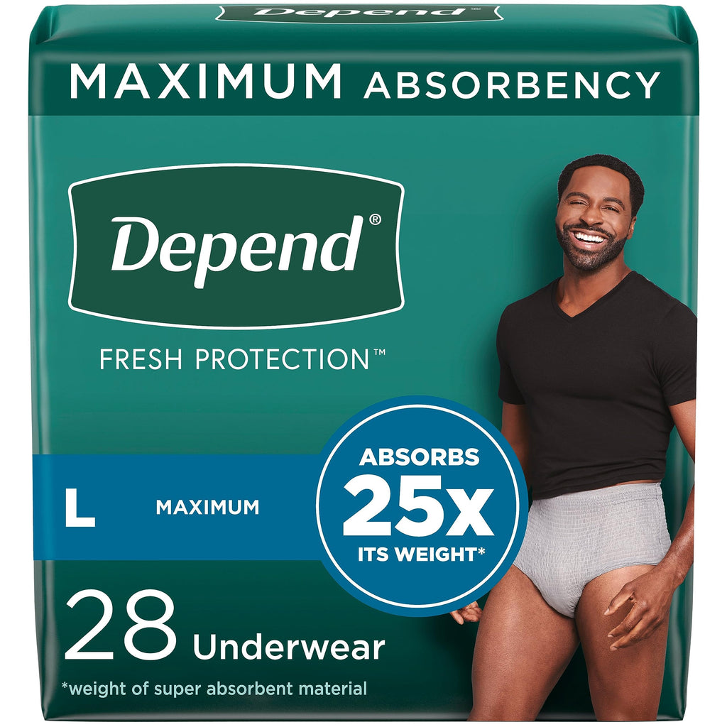 Depend Fresh Protection Adult Incontinence Underwear for Men, Disposab ...