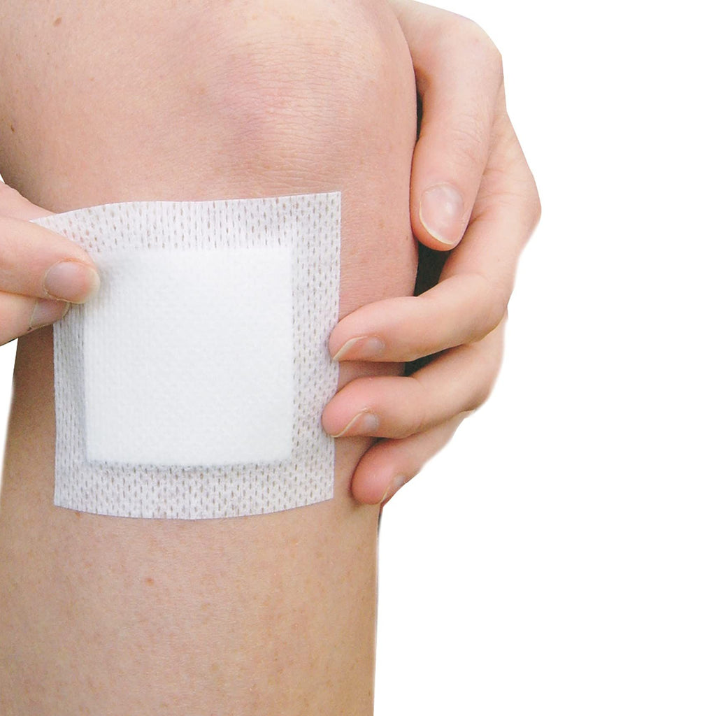Island Dressing. Case of 100 Adhesive Dressings 2 x 2 for Wound Protec ...